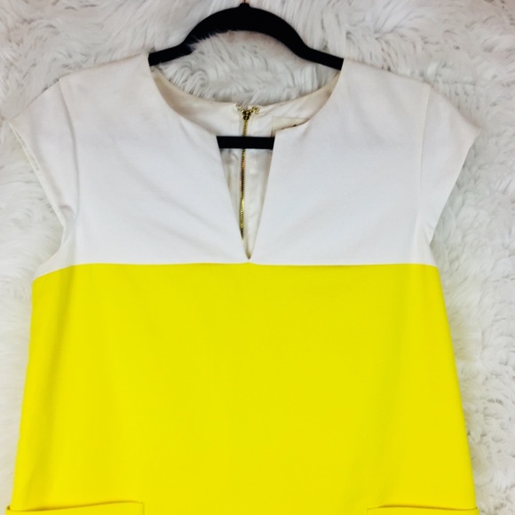 kate spade | Dresses | Kate Spade Yellow Hana Colorblock Shift Dress ...
